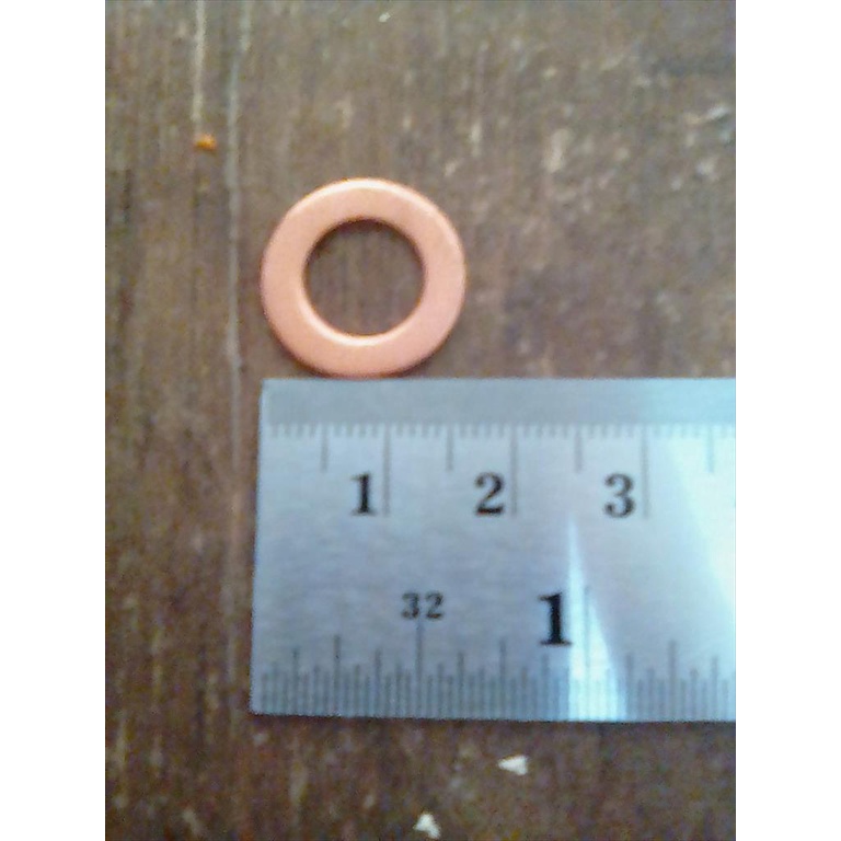 Jual Baut Oring Ring Kuningan Badan Baut 10mm kunci 14mm Washer Tembaga ...