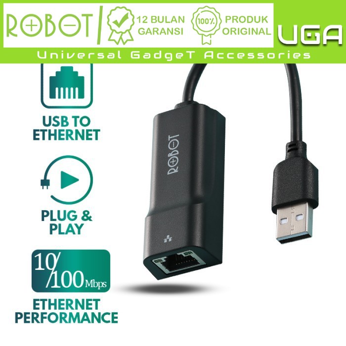 Jual ROBOT EA10 Kabel Converter LAN RJ45 TO USB Robot Ethernet Adapter ...