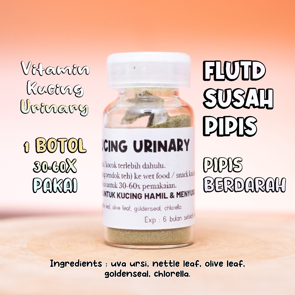 Jual DK45F Vitamin Urinary Kucing (FLUTD / FUS, Susah Pipis) | Shopee ...