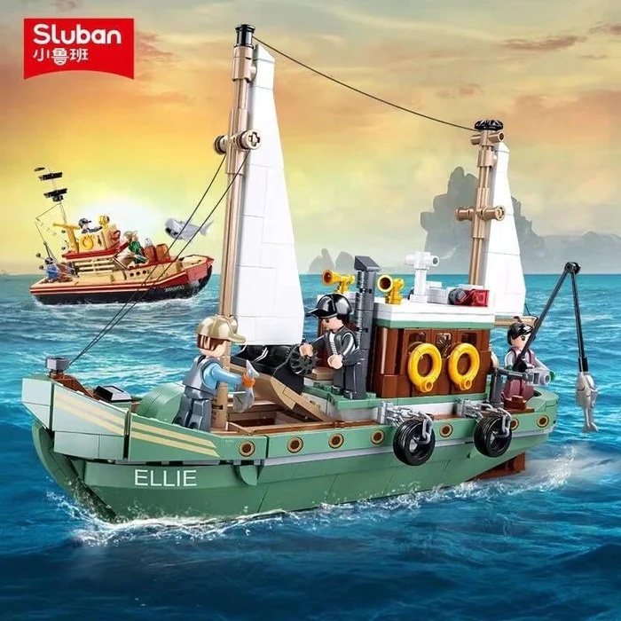 Jual Mainan Balok Susun Sluban Model Fishing Boat M38-B1119 | Shopee Indonesia