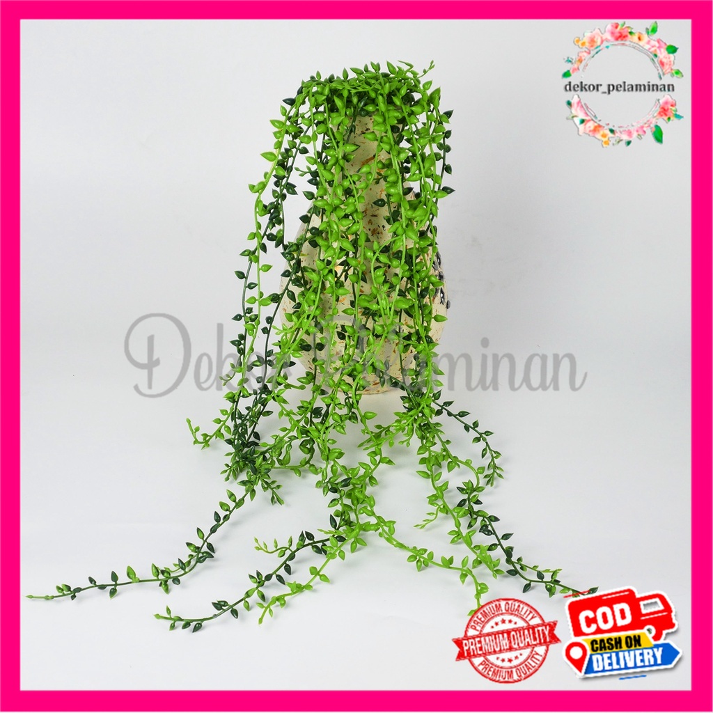 Jual DAUN RAMBAT JUNTAI MELINJO ARTIFICIAL POT BUNGA PREMIUM DENGAN ...