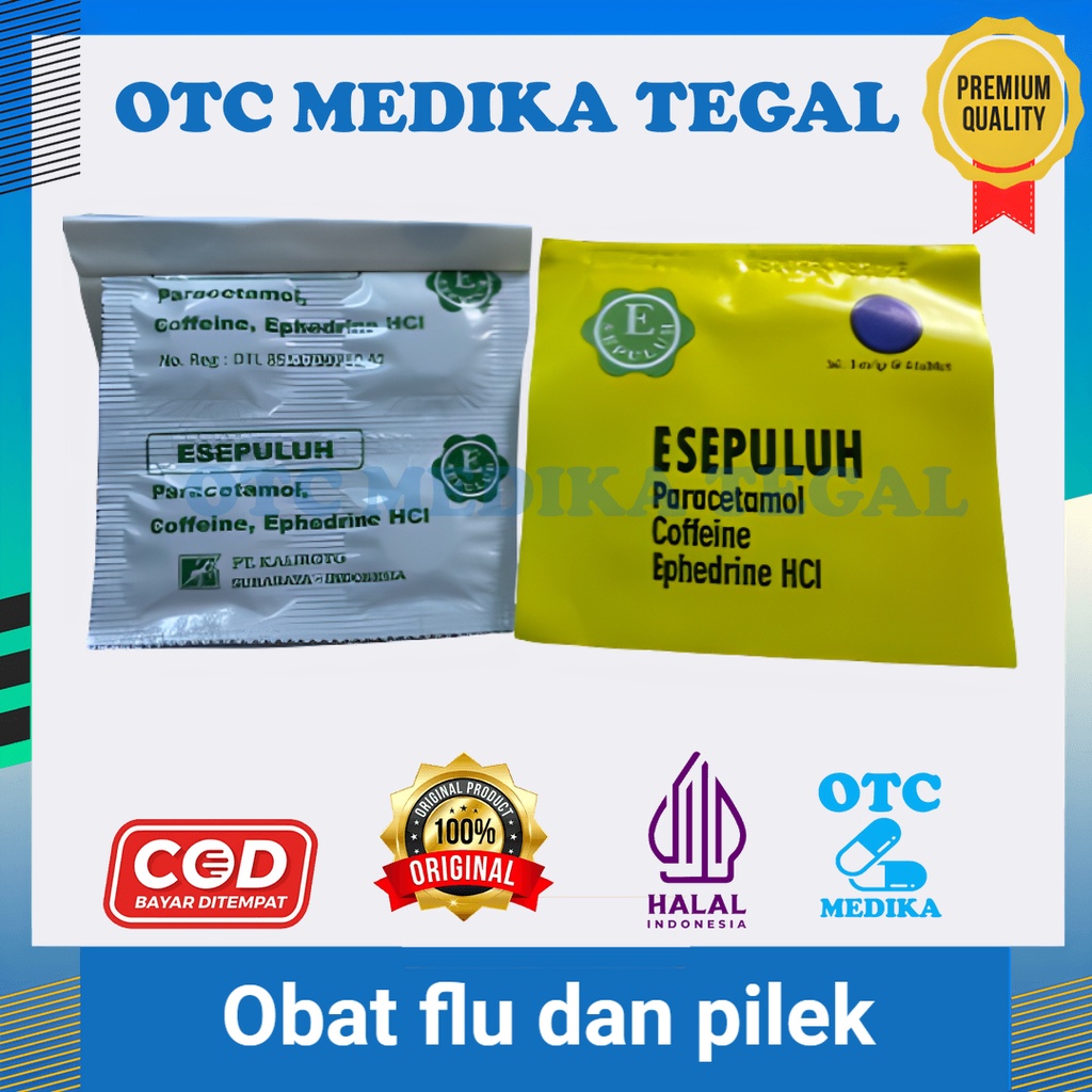Jual Esepuluh 4 Tablet obat flu dan pilek disertai demam tidak ...