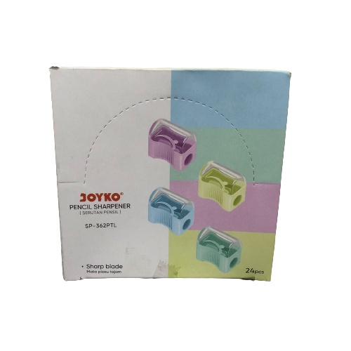Jual 1 PACK / 24 PC JOYKO SHARPENER RAUTAN PENSIL ROTI WARNA PASTEL SP ...