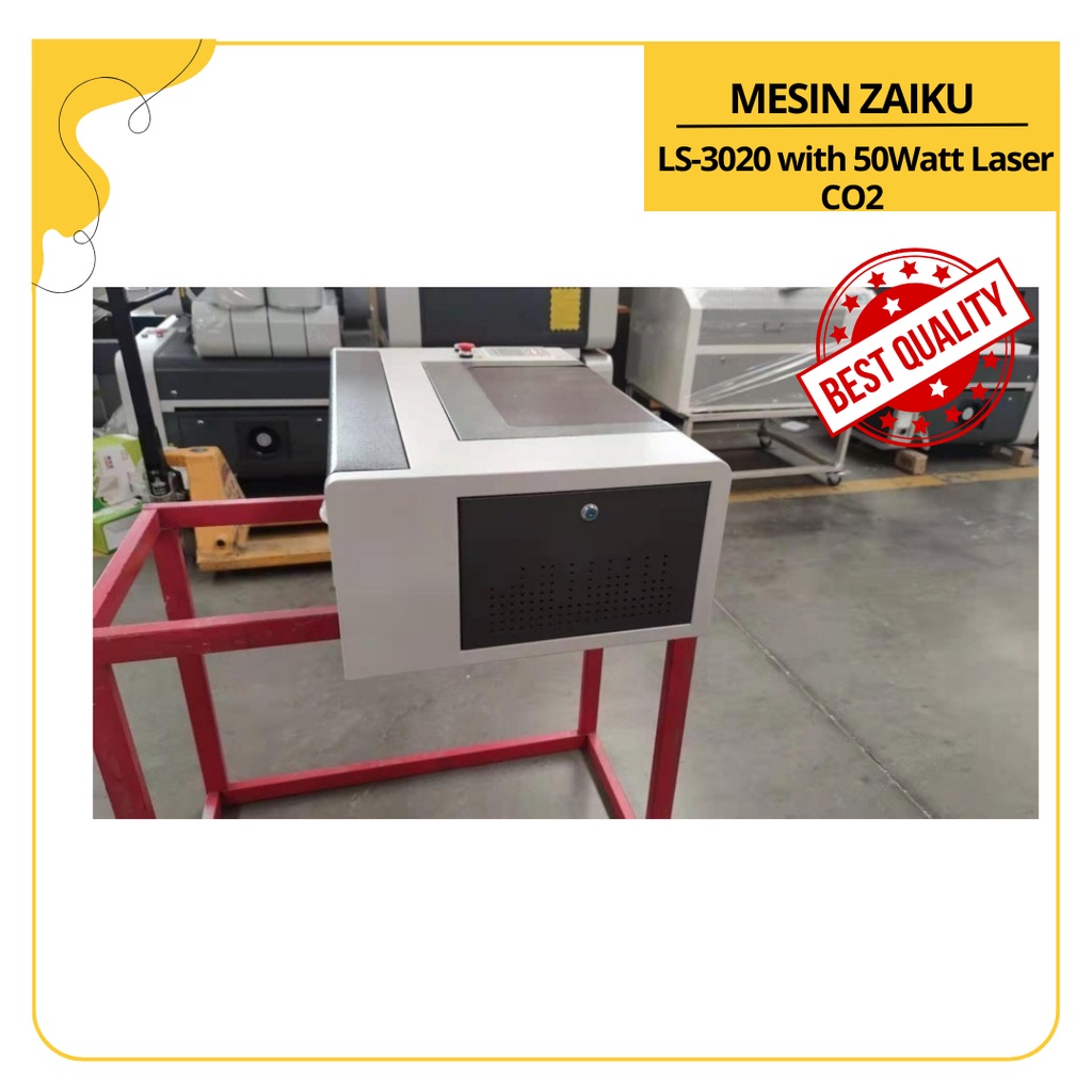 Jual Zaiku Mesin CNC LS-3020 with 50Watt Laser CO2 untuk Cutting dan ...