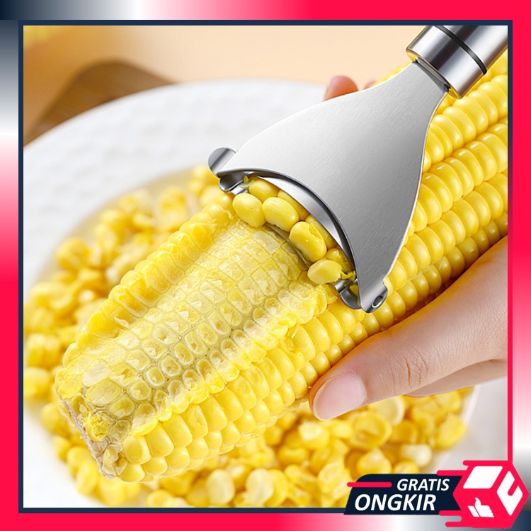Jual Gratis Ongkir - H5990 Peraut Jagung Stainless Steel / Pisau ...