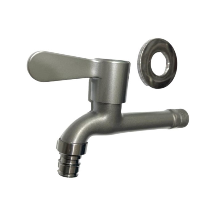 Jual Kran Taman Panjang Grey Keran Tembok Abu abu 21Gr Kran Air wudhu ...