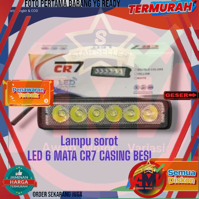 Jual Lampu tembak motor mobil - led 6 MATA Cr7 1 pcs - lampu kabut ... Jual Lampu tembak motor mobil - led 6 MATA Cr7 1 pcs - lampu kabut ...