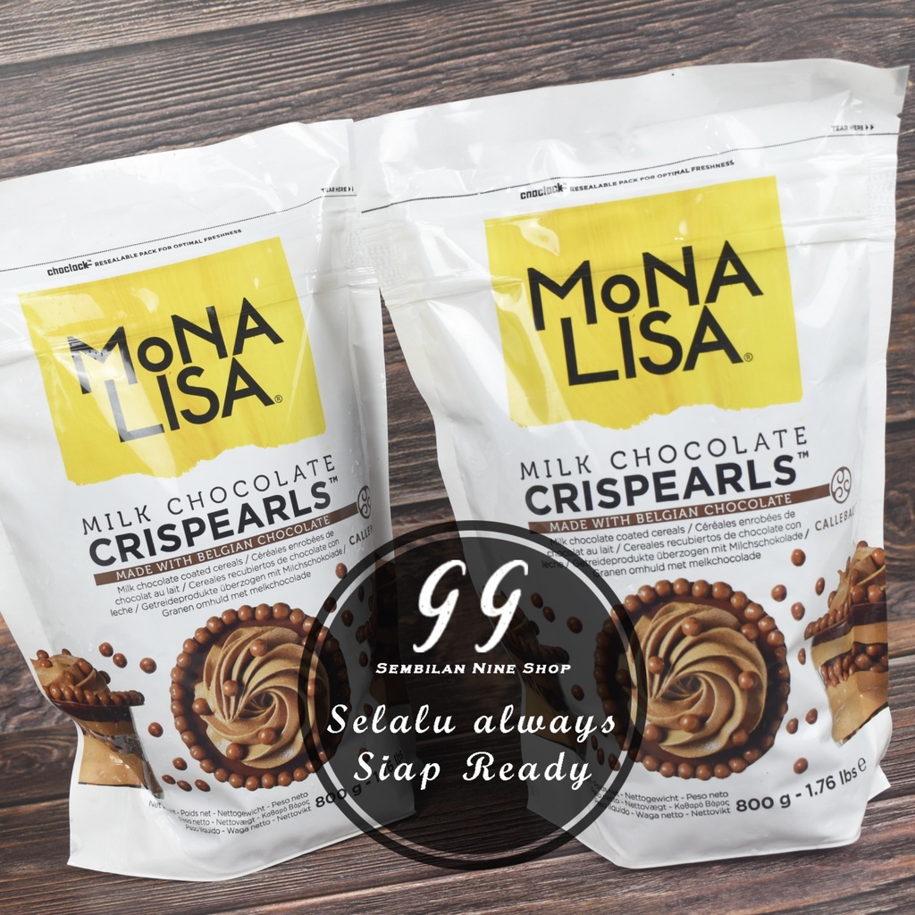 Jual Callebaut MONALISA MILK Chocolate CRISPEARLS 800 Gram Mona Lisa ...