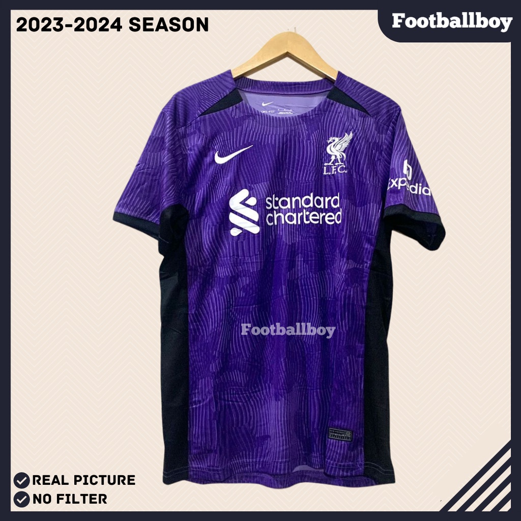 Jual JERSEY BAJU BOLA LIVERPOOL THIRD 3RD PURPLE UNGU 2023 2024 GRADE ...