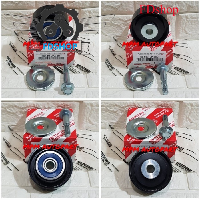 Jual bearing pulley pully idler ac tensioner fan belt innova hilux ...