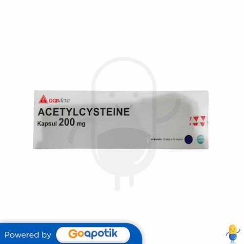 Jual Acetylcysteine Ogb Dexa Medica 200 Mg Box 100 Kapsul | Shopee ...