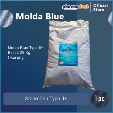 Jual Gips Stone Biru Molda Blue 25kg | Shopee Indonesia