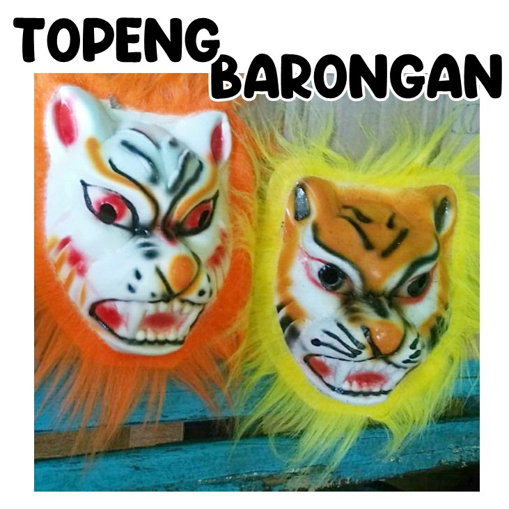 Jual Topeng Barongan Macan Harimau - Barong Singa - Alat Kesenian Anak ...