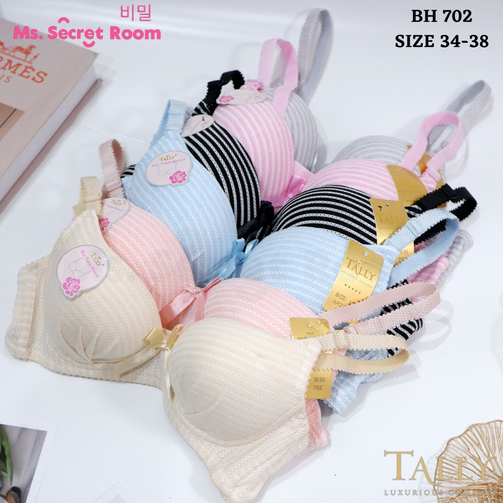Jual TALLY BRA BH 702 | BAHAN KATUN I SIZE 34-38 I CUP B I BUSA TEBAL ...