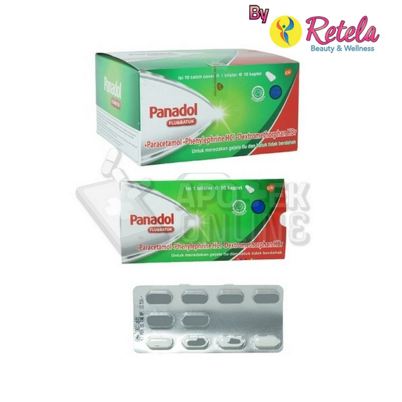 Jual PANADOL FLU DAN BATUK 1 BLISTER 10 TABLET | Shopee Indonesia