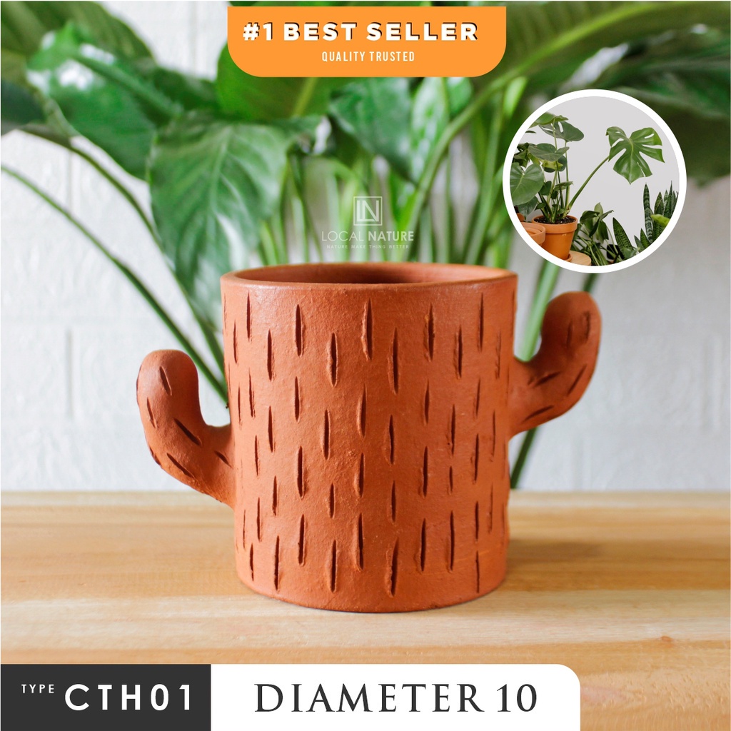 Jual (CTH01) Pot Gerabah | Pot Terakota | Pot Tanah Liat | Pot Tanaman ...