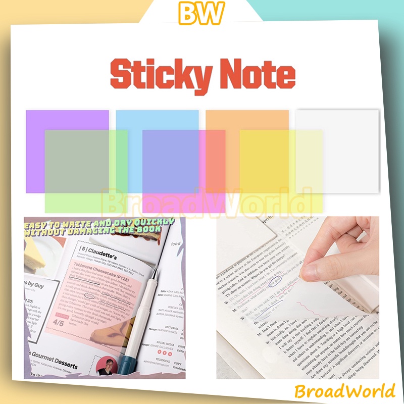 Jual Sticky Notes Pad Plastik Transparan / Memo & Sticky Notes ...