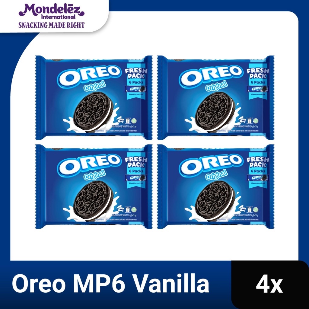 Jual OREO Rasa Original Multipack 6 (165.6g) x4 | Shopee Indonesia