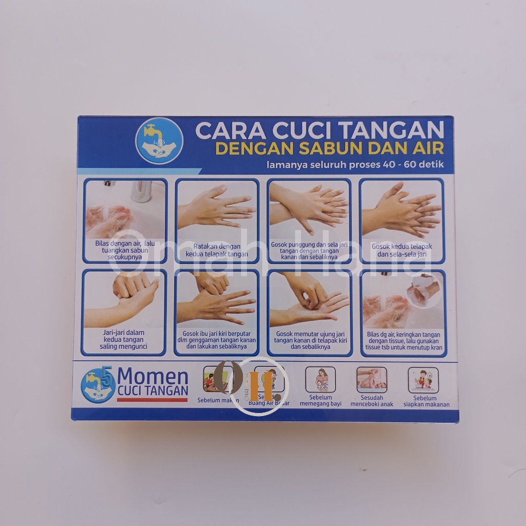 Jual Akrilik cara mencuci tangan dengan sabun dan air mengalir, Akrilik ...