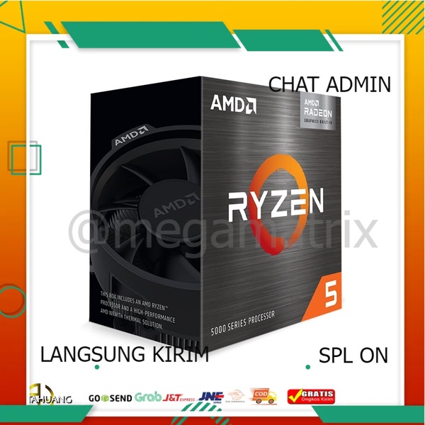 Jual {TERBARU!!} PALING LARIS AMD Ryzen 5 5600G 6-Cores 12-Threads 4.4GHz Processor AMD Socket ...