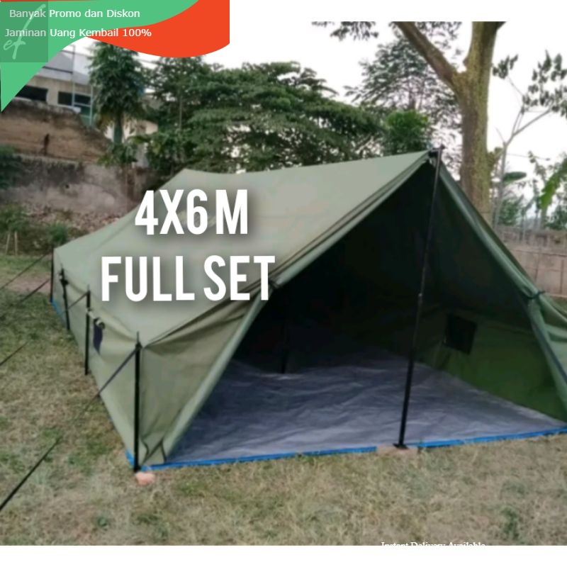 Jual Tenda Pramuka Regu Kemah 4X6 (Full Set) | Shopee Indonesia