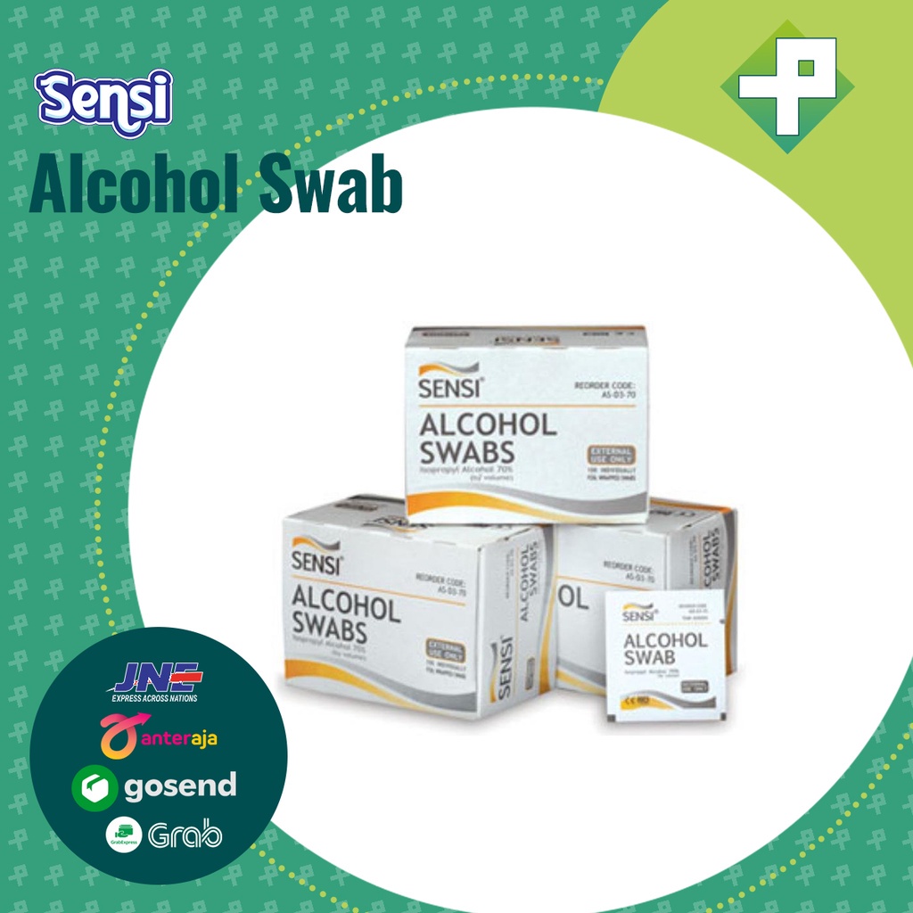 Jual Alcohol Swab Sensi / Kapas Alkohol / Alkohol Pads 100s | Shopee ...