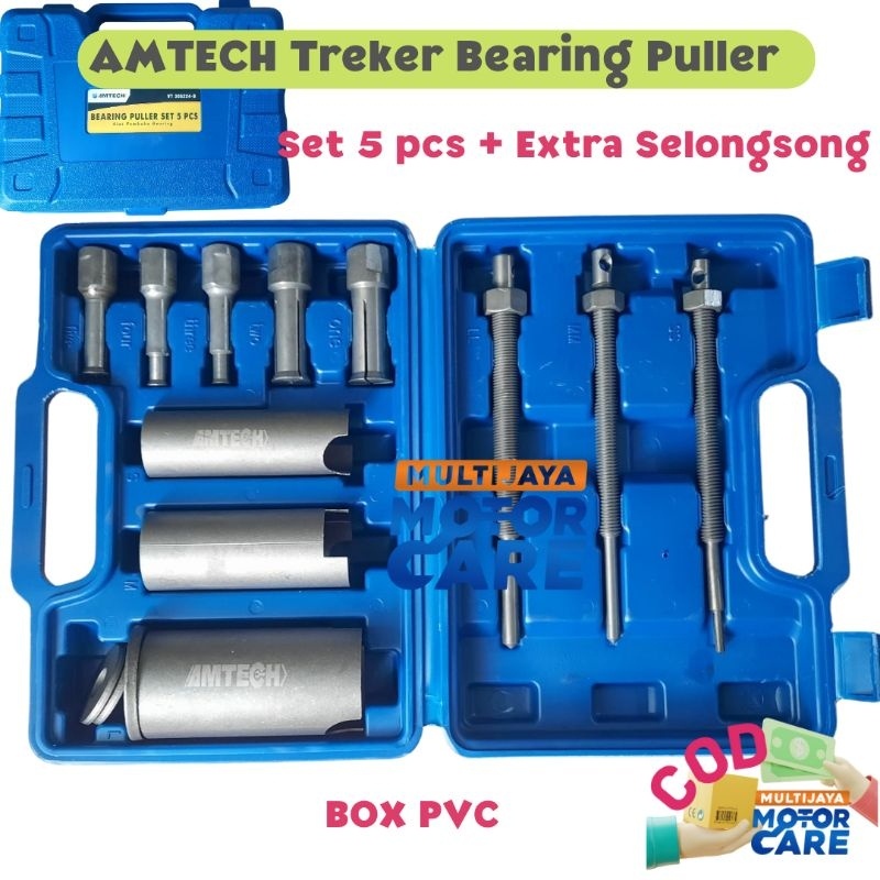 Jual AMTECH BOX Extra Selongsong Treker Bearing Puller Disassembler Set ...