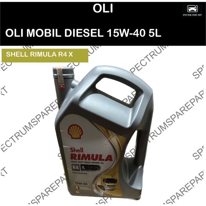 Jual OLI MOBIL SHELL RIMULA R4 X DIESEL 15W-40 5L ORIGINAL | Shopee ...
