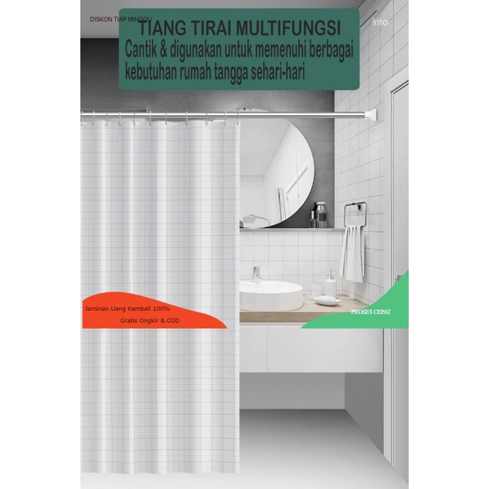 Jual Tiang Fleksibel Tiang Gorden Tiang Jemuran Multifungsi Tiang Pintu ...