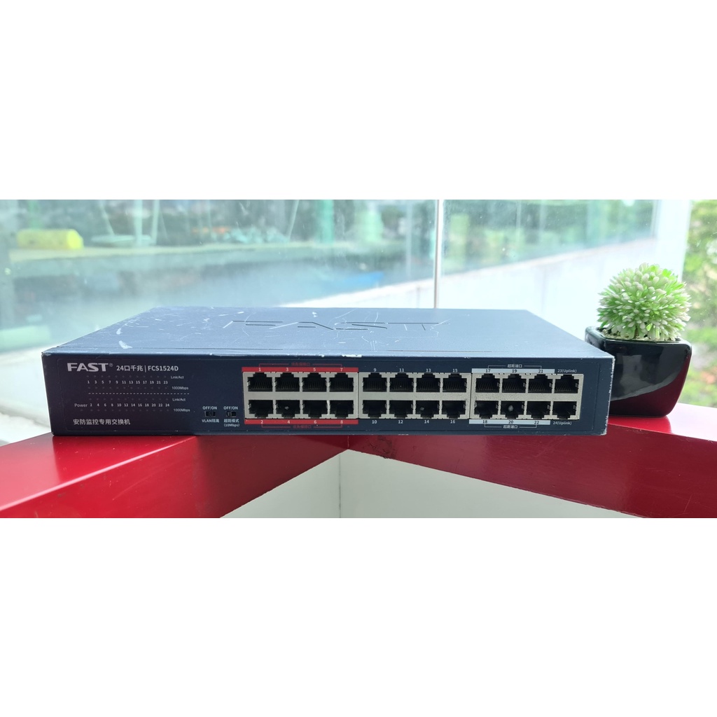 Jual SWITCH FAST 24 Port Non Gigabit Desktop/Rackmount Switch Hub ...