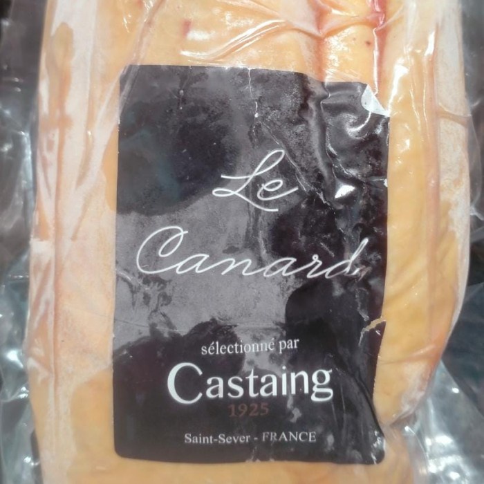 Jual Castaing Frozen Raw Duck Foie Gras Extra Gastronomie (-/+ 450gr ...