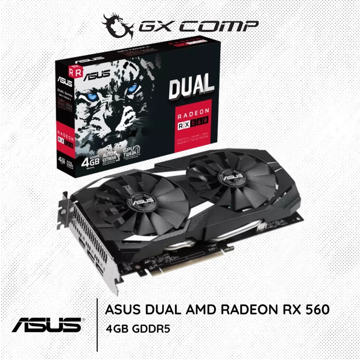 Jual VGA Asus Dual Radeon RX 560 4GB GDDR5 | Shopee Indonesia