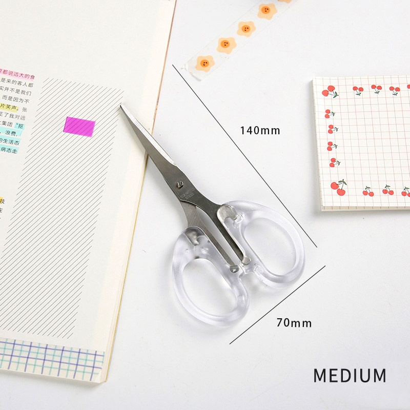 Jual Gunting siswa transparan dengan pisau potong kertas buatan tangan ...