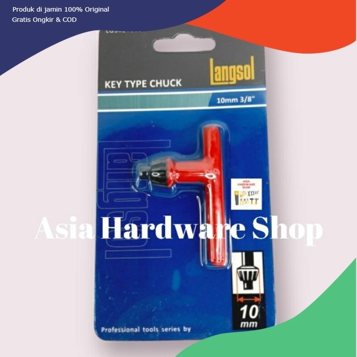 Jual Kunci Kepala Bor 10 mm LANGSOL Drill Chuck Keys Pembuka Mata ...