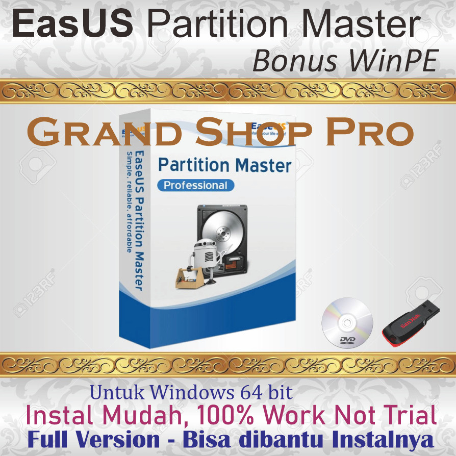 Jual EaseUs Partition Master Pro 19.5 (Full Version, Not Trial) | Shopee Indonesia