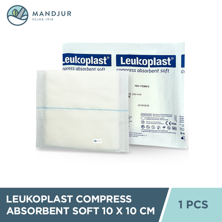 Jual Leukoplast Compress Absorbent Soft 10 CM x 10 CM - Kasa Kompres ...