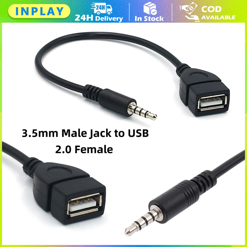 Jual Kabel Audio OTG Adapter AUX / Connector USB to 3.5mm Jack Male ...