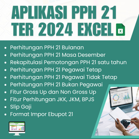 Jual Software APLIKASI PAJAK PPH 21 TER 2024 (format Excel) Mudah Murah Bonus Slip Gaji | Shopee ...