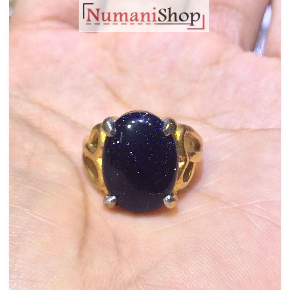 Jual Cincin Titanium Wanita Batu Akik Pasir Intan Biru HQ | Shopee ...