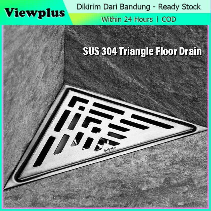 Jual Triangle Floor Drain Stainless Segitiga Saringan Got Kamar Mandi ...