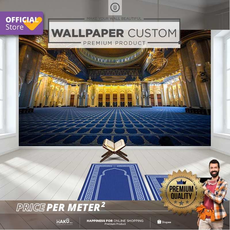 Jual Wallpaper Custom Musholla / Tempat Ibadah | Gambar Masjid, Kakbah ...