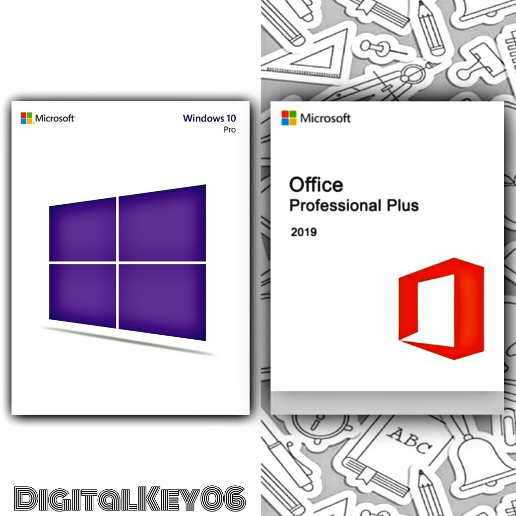 Jual Windows10 pro + Office2019 pro plus product key 32/64bit lisensi | Shopee Indonesia