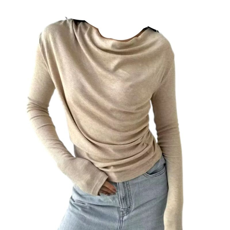 Jual Uju Clothing April Top Atasan Knit Wanita Korean Baju Wanita Lengan Panjang Basic Long ...