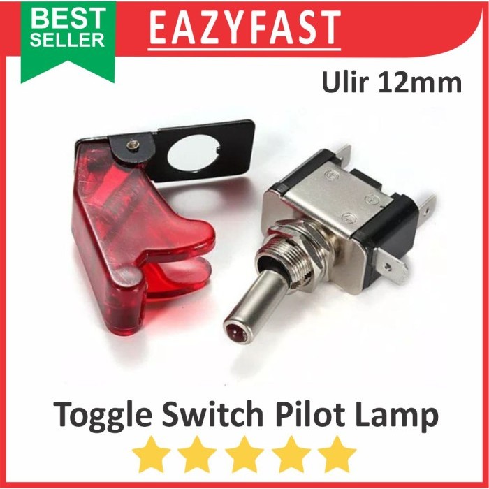 Jual Saklar Toggle Switch Pilot Lamp Safety Pesawat Helikopter ...