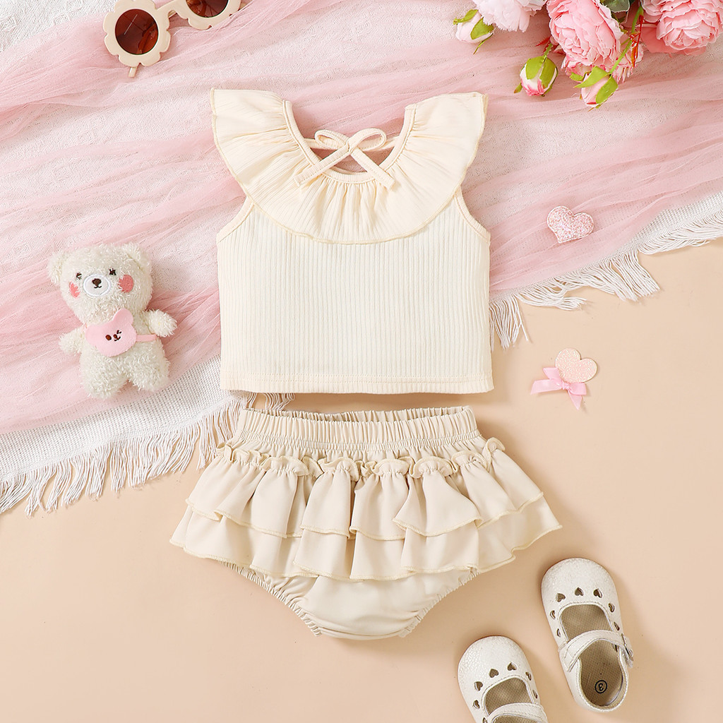 Jual Haasya Kids 0-3Years Infant Baby Girl Summer 2pcs Clothes Set ...