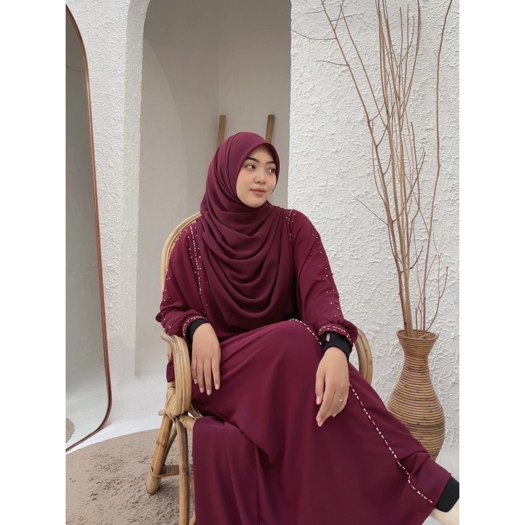 Jual Zoya Abaya by DMD Apparel Dress Wanita Muslim Payet | Shopee Indonesia