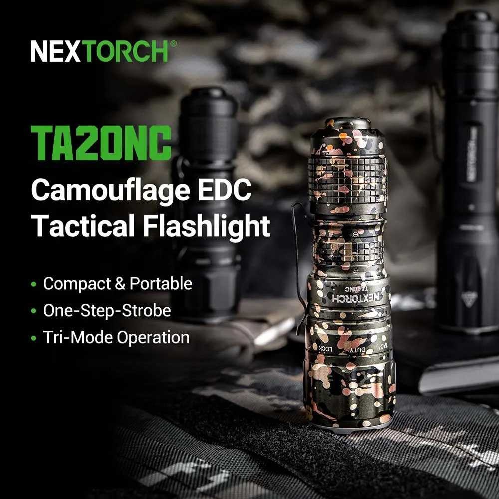 Jual AH - NEXTORCH Senter LED Tactical Flashlight IPX8 1000 Lumens ...
