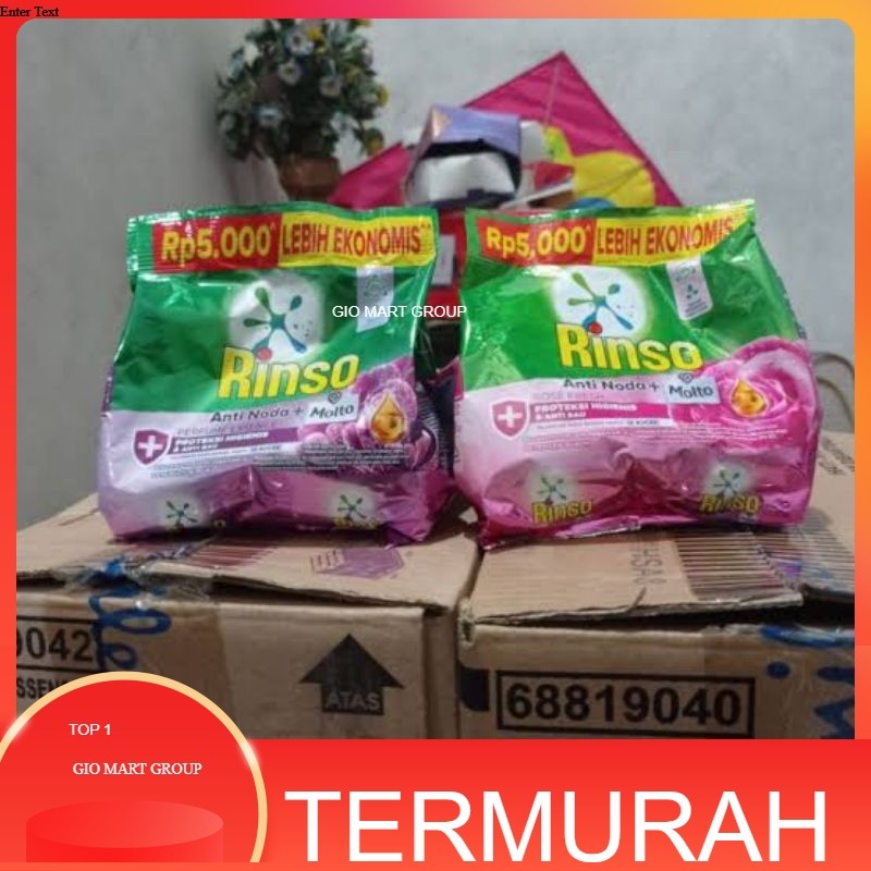 Jual RINSO BUBUK 5000/195gr ( 1 KARTON ) | Shopee Indonesia