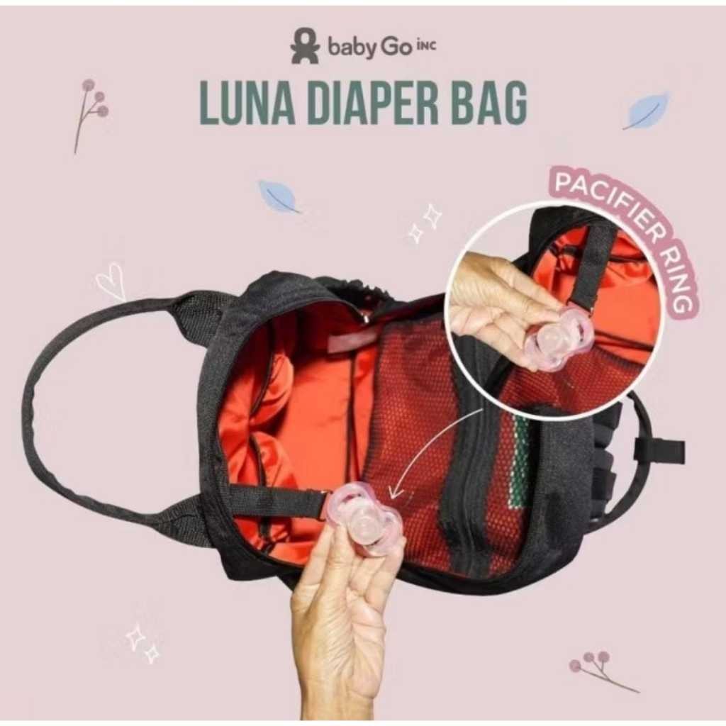 Jual BABYGO INC - LUNA BACKPACK - BLACK | Shopee Indonesia