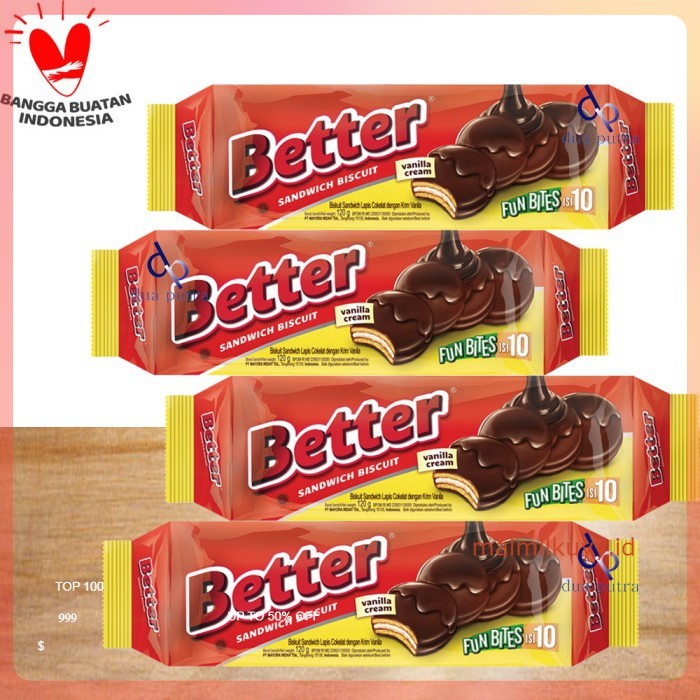 Jual BETTER SANDWICH BISCUIT 10P 120G | Shopee Indonesia